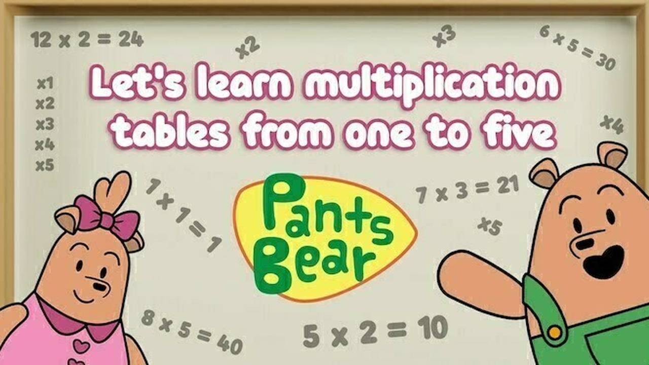 Pants Bear - Math, Shape & Geometry - Lets learn multiplication ...