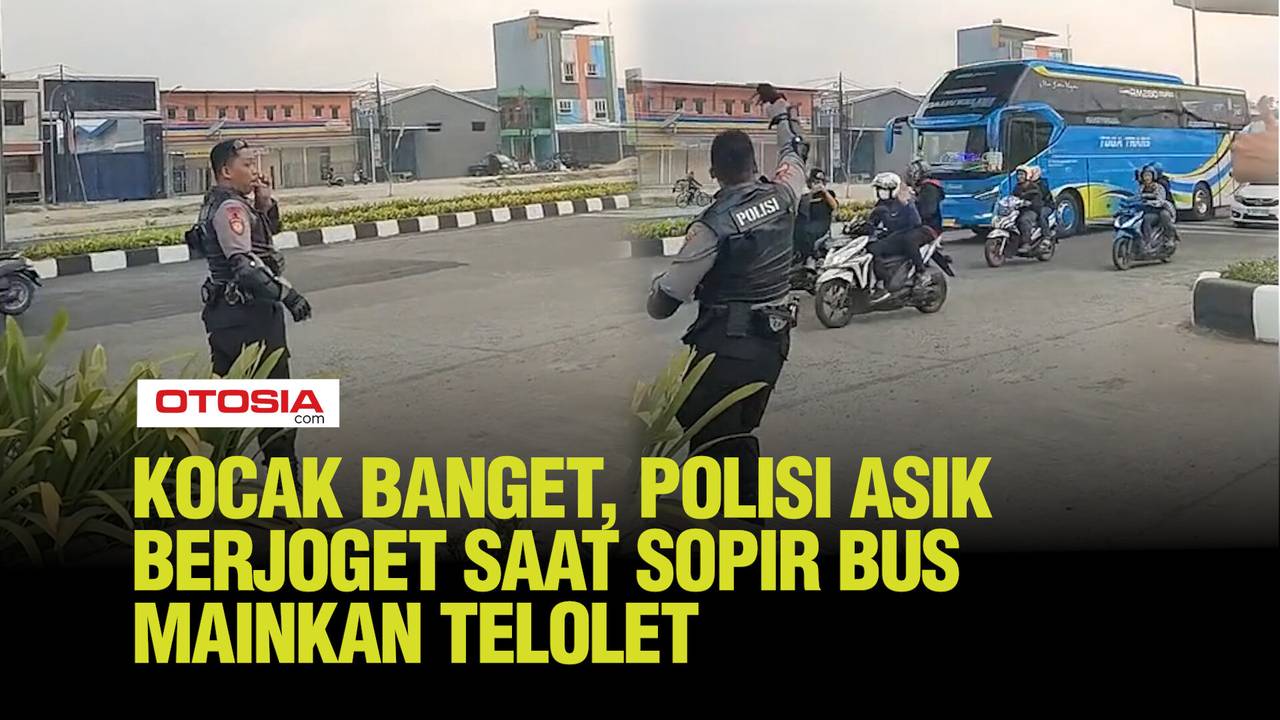 Kejutan Lucu di Pinggir Jalan, Polisi Ikut Berjoget saat Sopir Bus Main ...