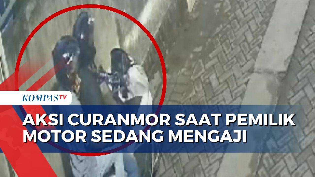 Aksi Curanmor Terekam CCTV di Lingkungan Mushola Saat Korban Sedang ...
