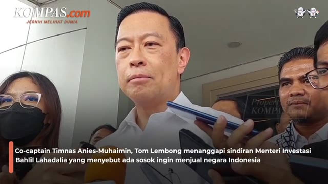 Sindiran Bahlil soal Sosok Mau Jual Negara, Tom Lembong: Saya Anggap ...