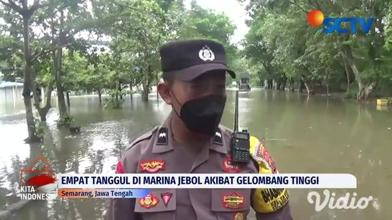 Tanggul Jebol Diterjang Gelombang Tinggi - SCTV Regional | Vidio