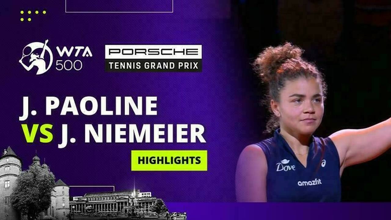 Jasmine Paolinie vs Julie Niemeier - Highlights | WTA Porsche Tennis ...