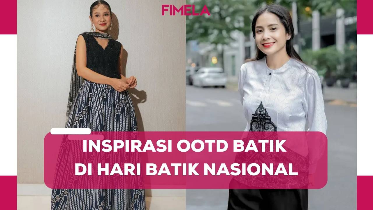 Keseruan Artis Outfit Pakai Batik di Hari Batik Nasional