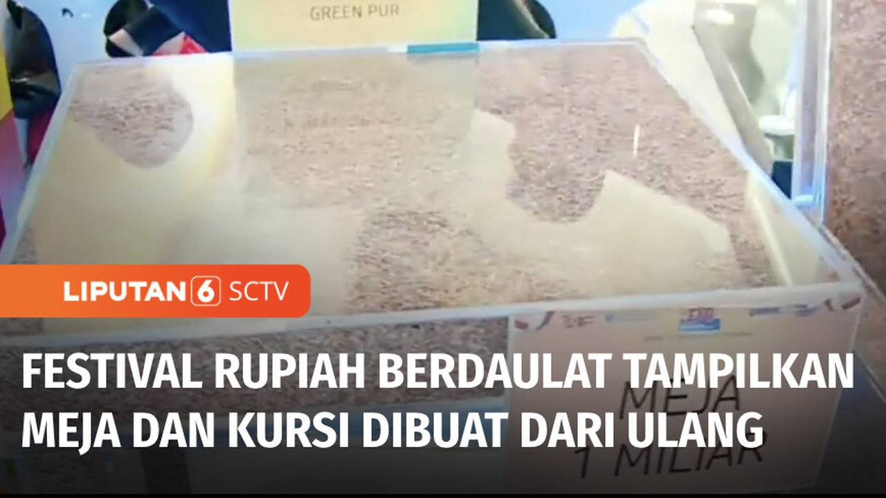 Meja dan Kursi Dibuat dari Daur Ulang Rupiah Senilai Rp1 Miliar ...