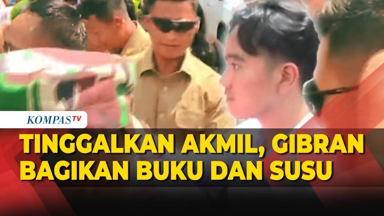 Bagikan Buku dan Susu, Wapres Gibran Tinggalkan Akmil Magelang Usai ...