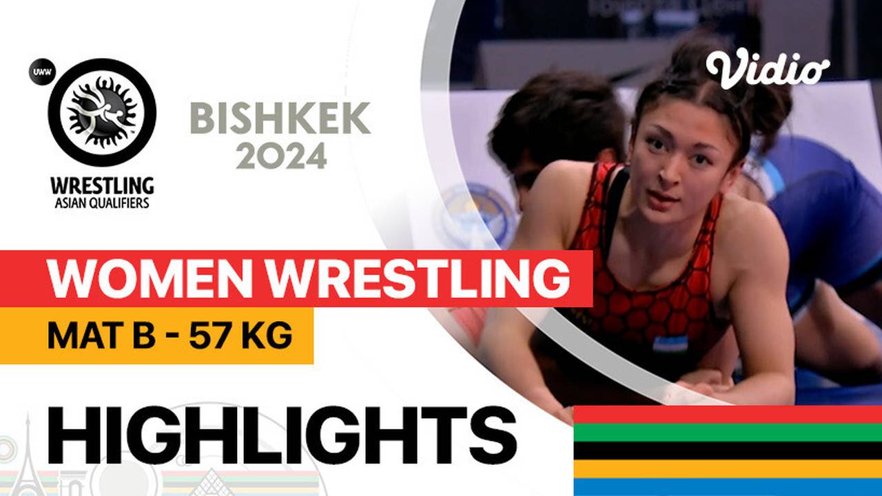 Mat B - Paris 2024 Qualification Rounds Women Wrestling 57kg - Full ...