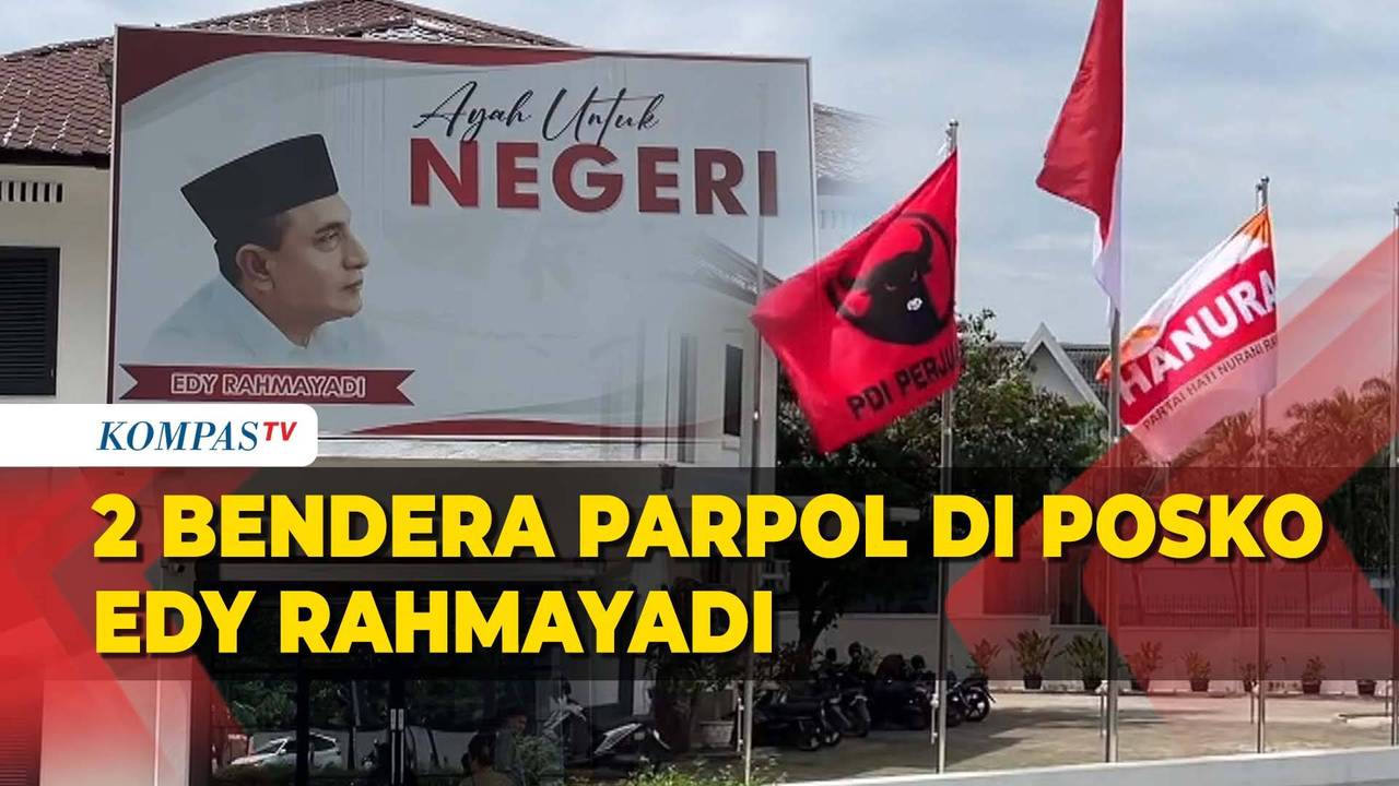 Bendera PDIP dan Hanura Berkibar di Posko Pemenangan Edy Rahmayadi, PDIP: Terima Kasih Pak ...