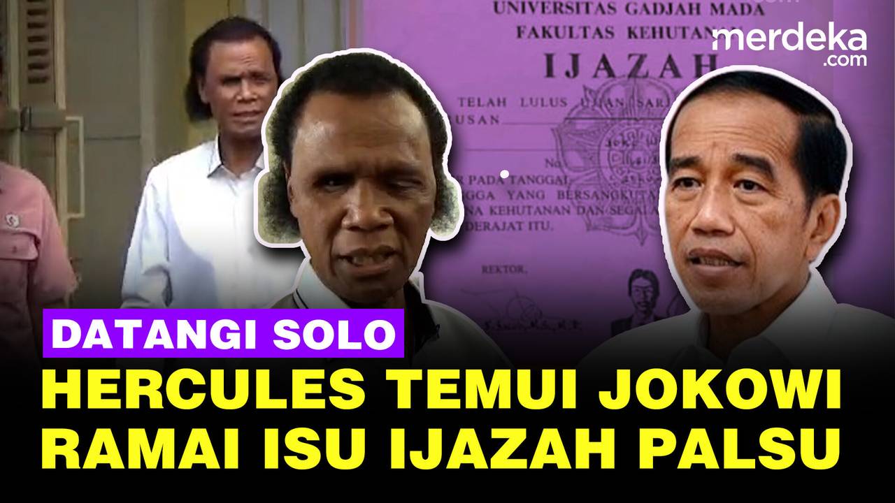 Kejutan Hercules Jauh-jauh Datangi Jokowi di Solo, Buka Suara Ramai Isu ...