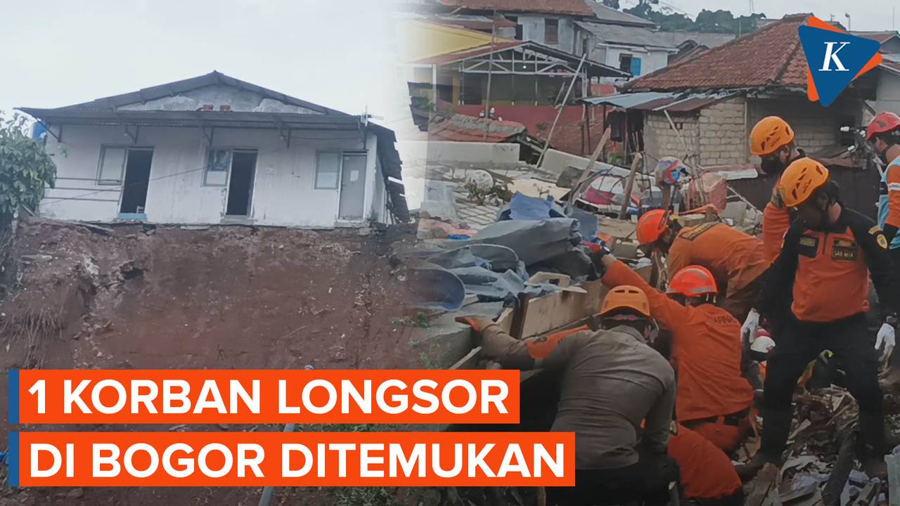 Tim SAR Evakuasi 1 Korban Tertimbun Longsor di Gang Barjo Bogor - Kompascom | Vidio
