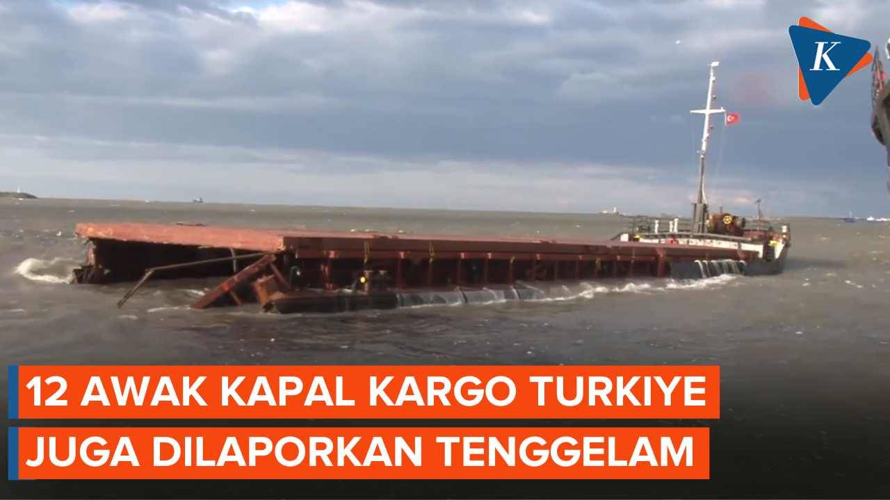 Kapal Cargo Turkiye Tenggelam di Laut Hitam - Kompascom | Vidio