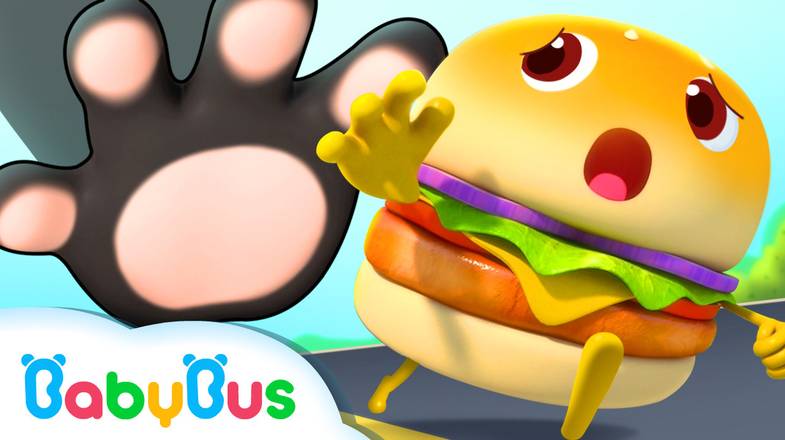 Food Series - Burger Berlari | BabyBus | Vidio
