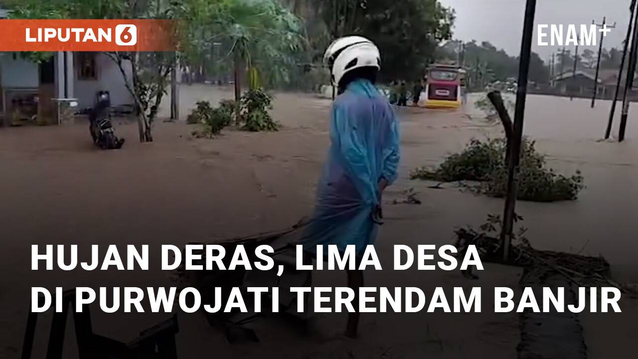 Akibat Hujan Deras, Lima Desa di Purwojati Terendam Banjir - liputan6 ...