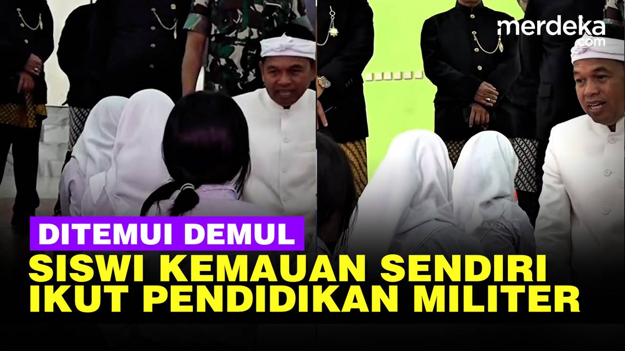 Demul Salut, Temui Siswi Atas Kemauan Sendiri Mau Ikut Pendidikan ...