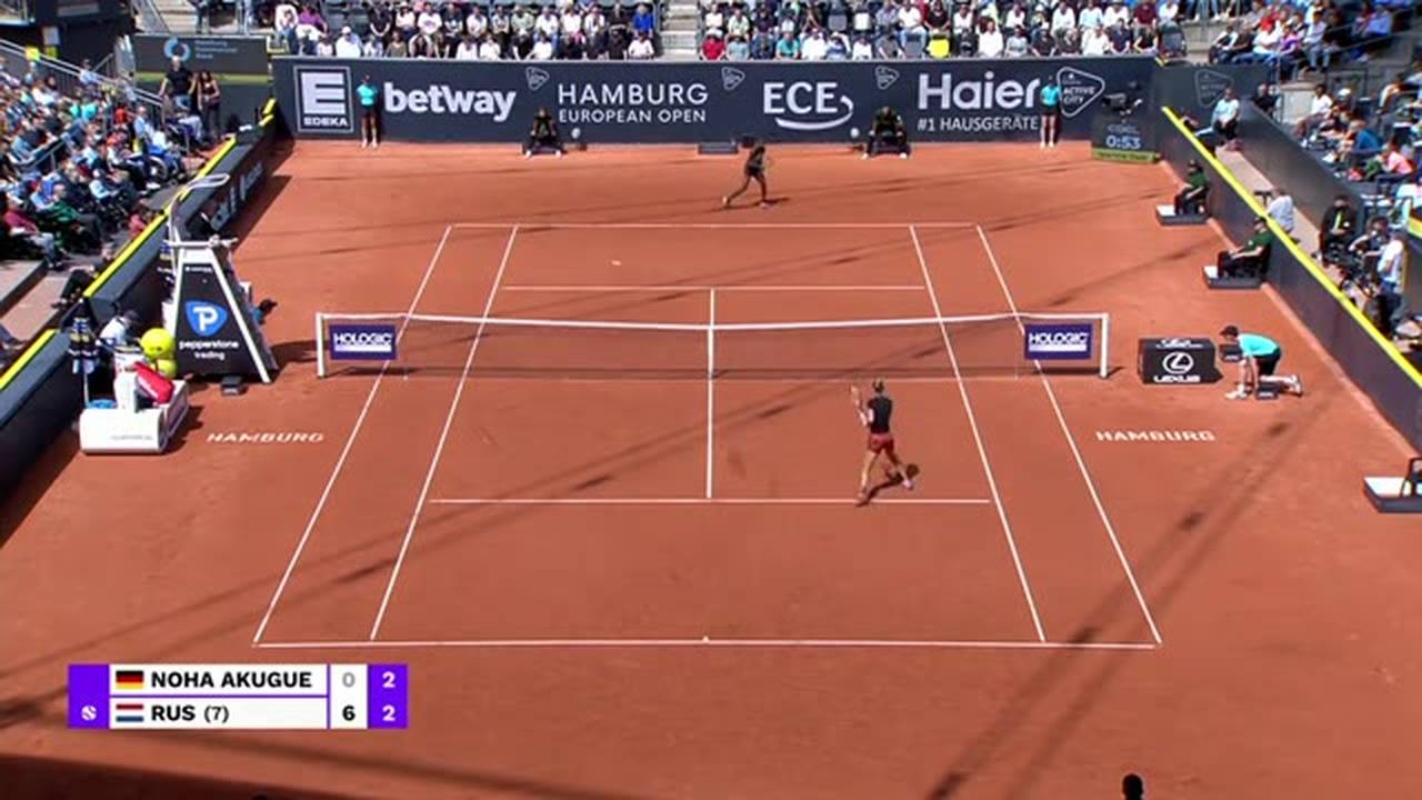 Final: Noma Noha Akugue vs Arantxa Rus - Highlights | WTA Hamburg European Open 2023 | Vidio