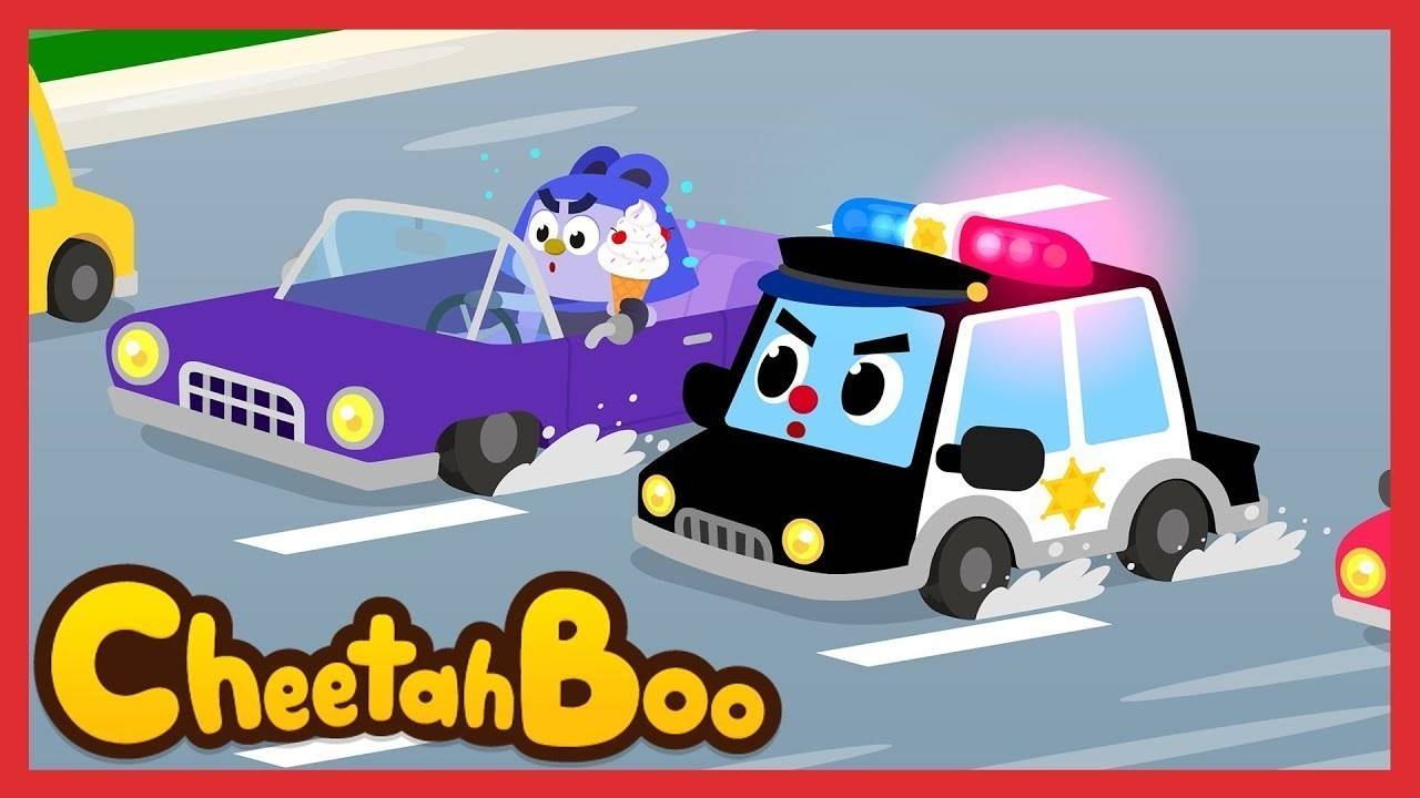 Cheetahboo - Rescue Car Songs - Freeze! I'm a Police Car (2023) | Vidio