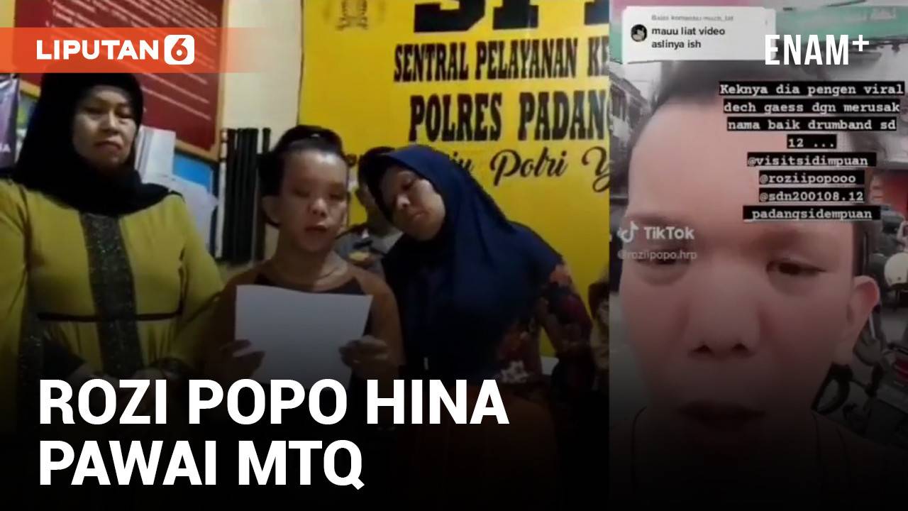 TikTokers Rozi Popo Minta Maaf Usai Hina Pawai MTQ - LiputanEnam | Vidio