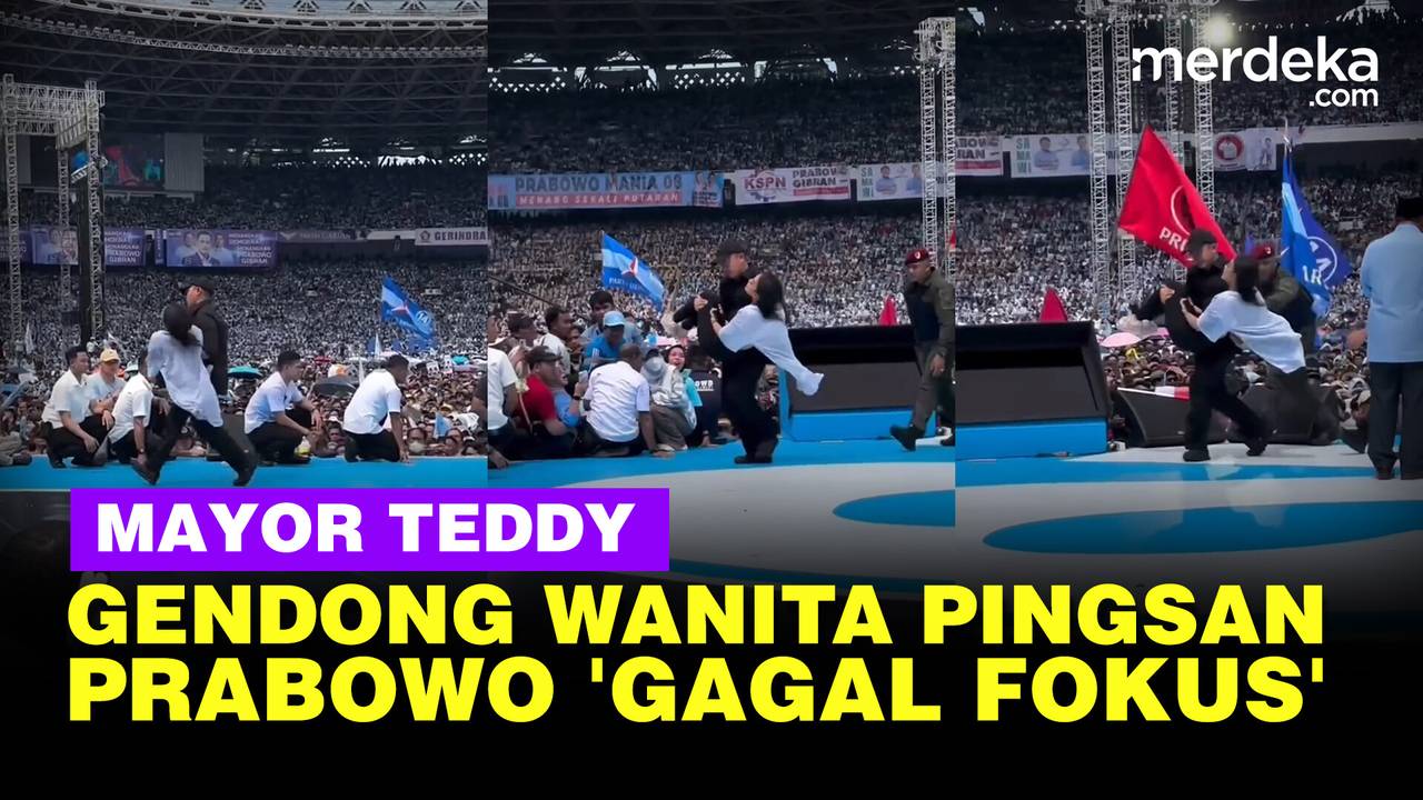 Momen Viral, Mayor Teddy Sigap Gendong Wanita Pingsan, Prabowo 'Gagal ...