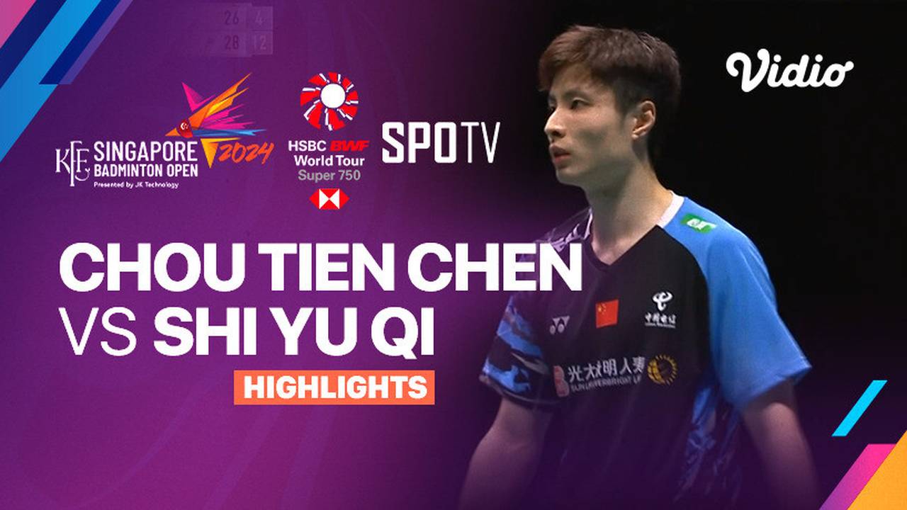 Chou Tien Chen (TPE) vs Shi Yu Qi (CHN) - Highlights | KFF Singapore Badminton Open 2024 - Men's ...