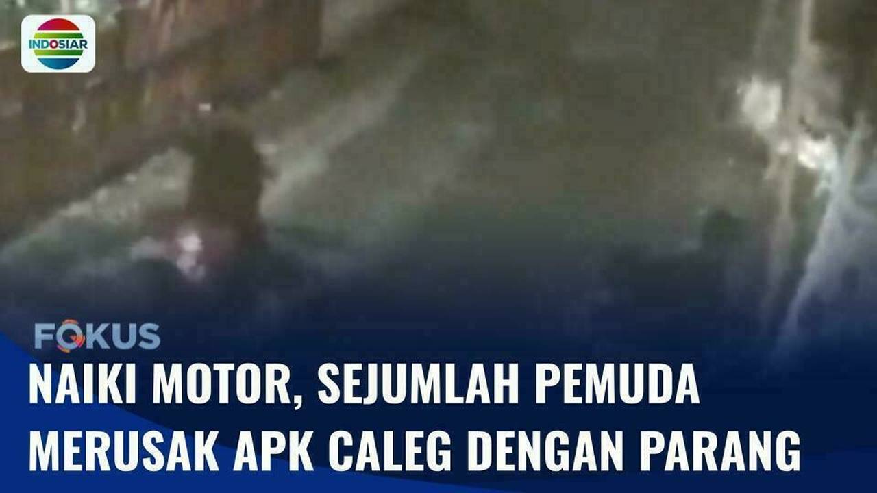 Sejumlah Pemuda di Banjarmasin Merusak Alat Peraga Kampanye Caleg ...