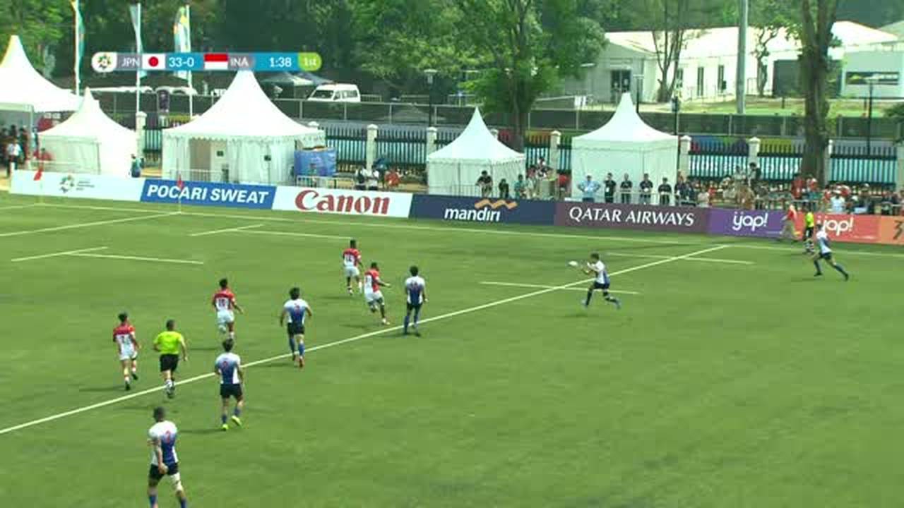 Full Match Rugby Putra Jepang vs Indonesia 92 - 0 | Asian Games 2018