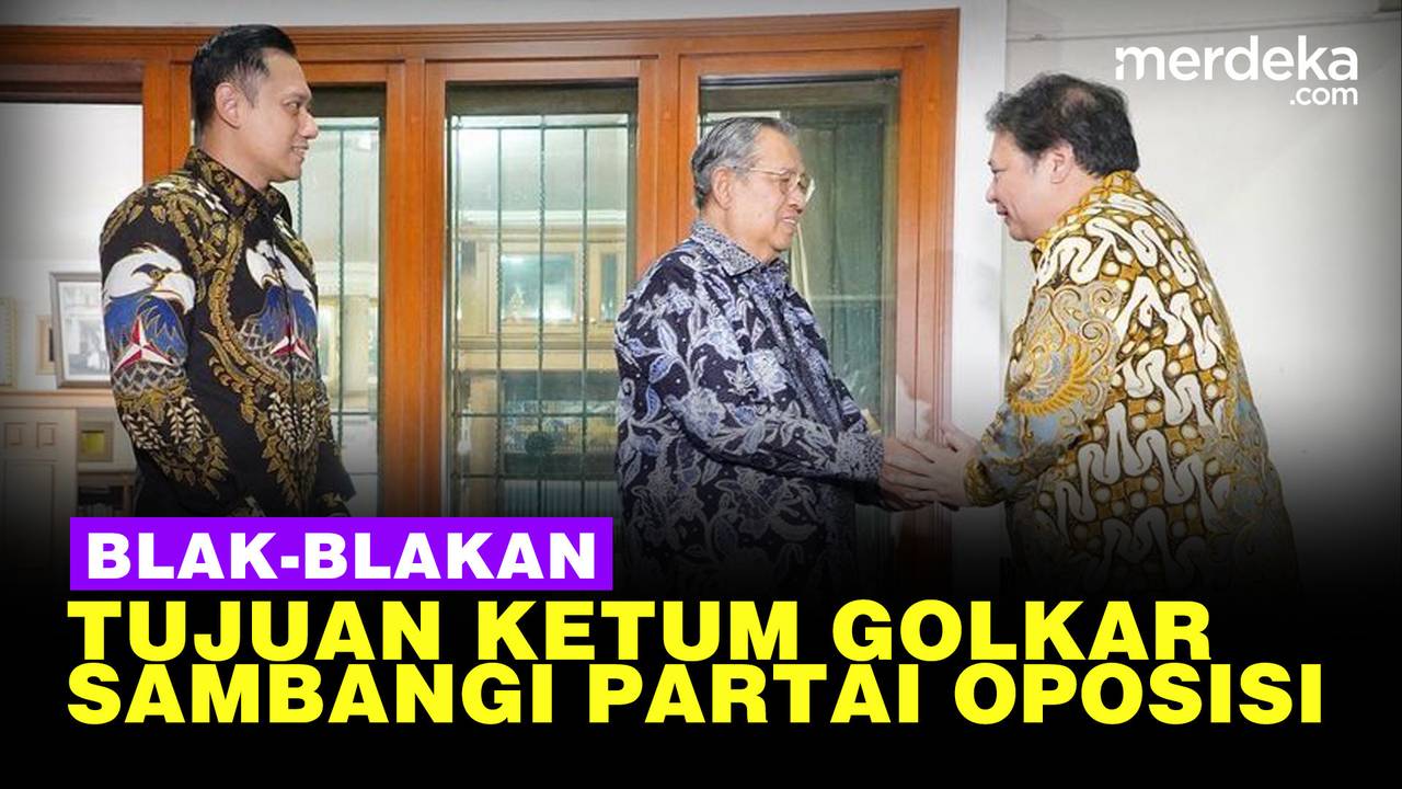 Temui SBY dan AHY, Airlangga Ungkap Tujuan Golkar Sambangi Kubu Oposisi ...
