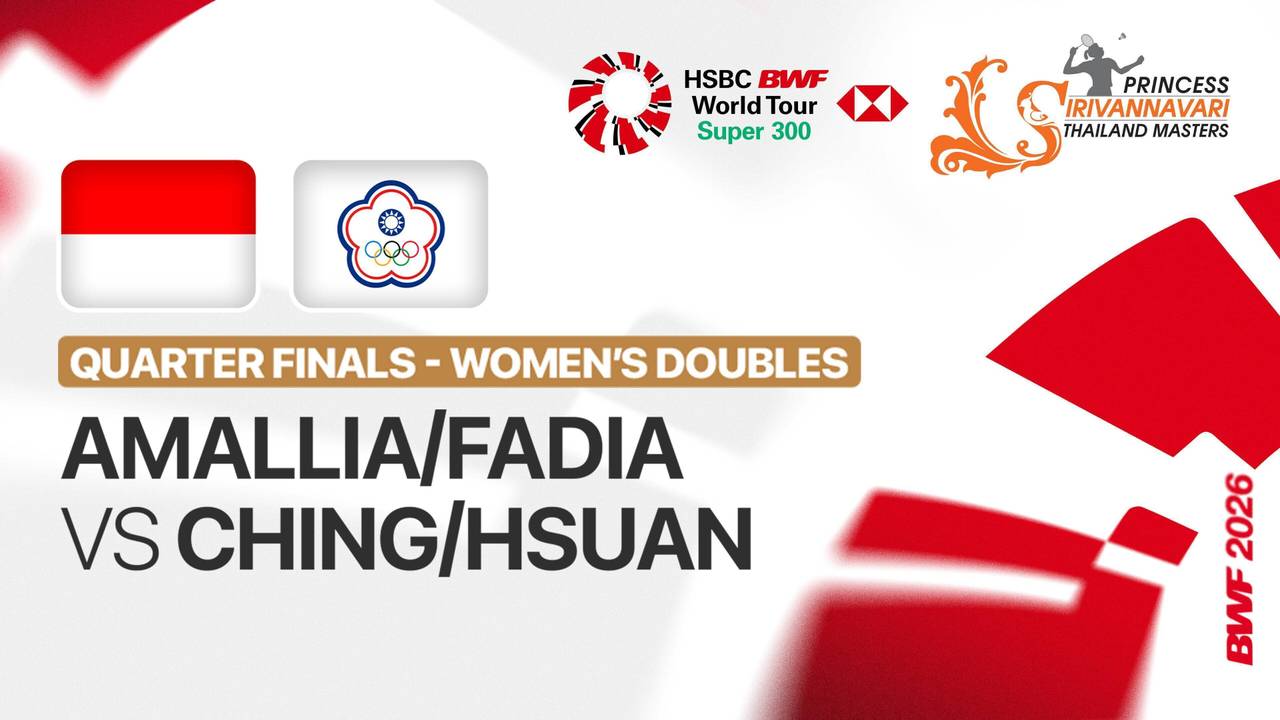 Amallia Cahaya Pratiwi/Siti Fadia Silva Ramadhanti (INA) vs Hsu Ya ...