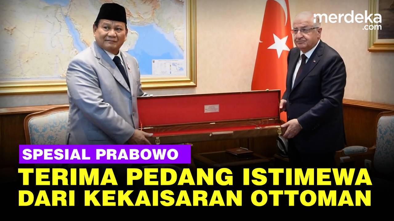 Temui Menhan Turki, Momen Prabowo Terima Pedang Bersejarah dari ...