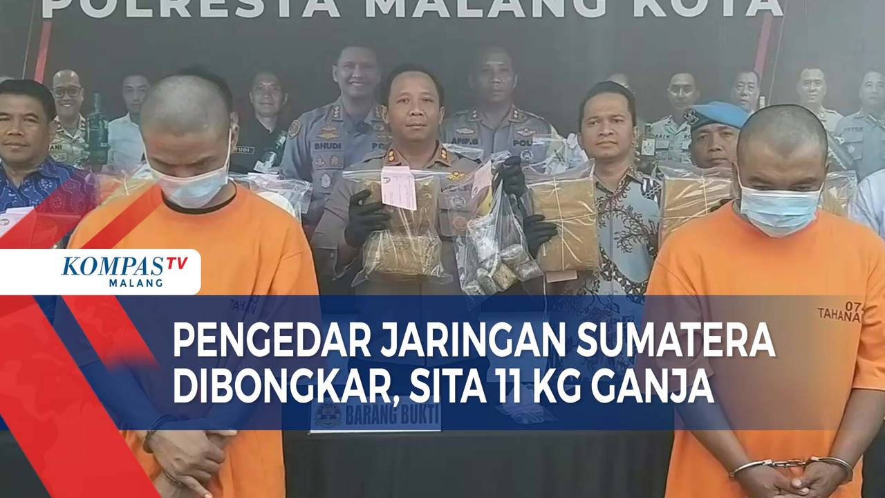 Polresta Malang Kota Bongkar Jaringan Narkoba Sumatera, Sita 11 Kg ...