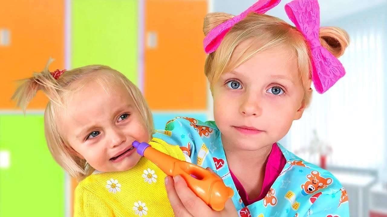 Alice and dad play Boo Boo stories for kids and learn rules of ...