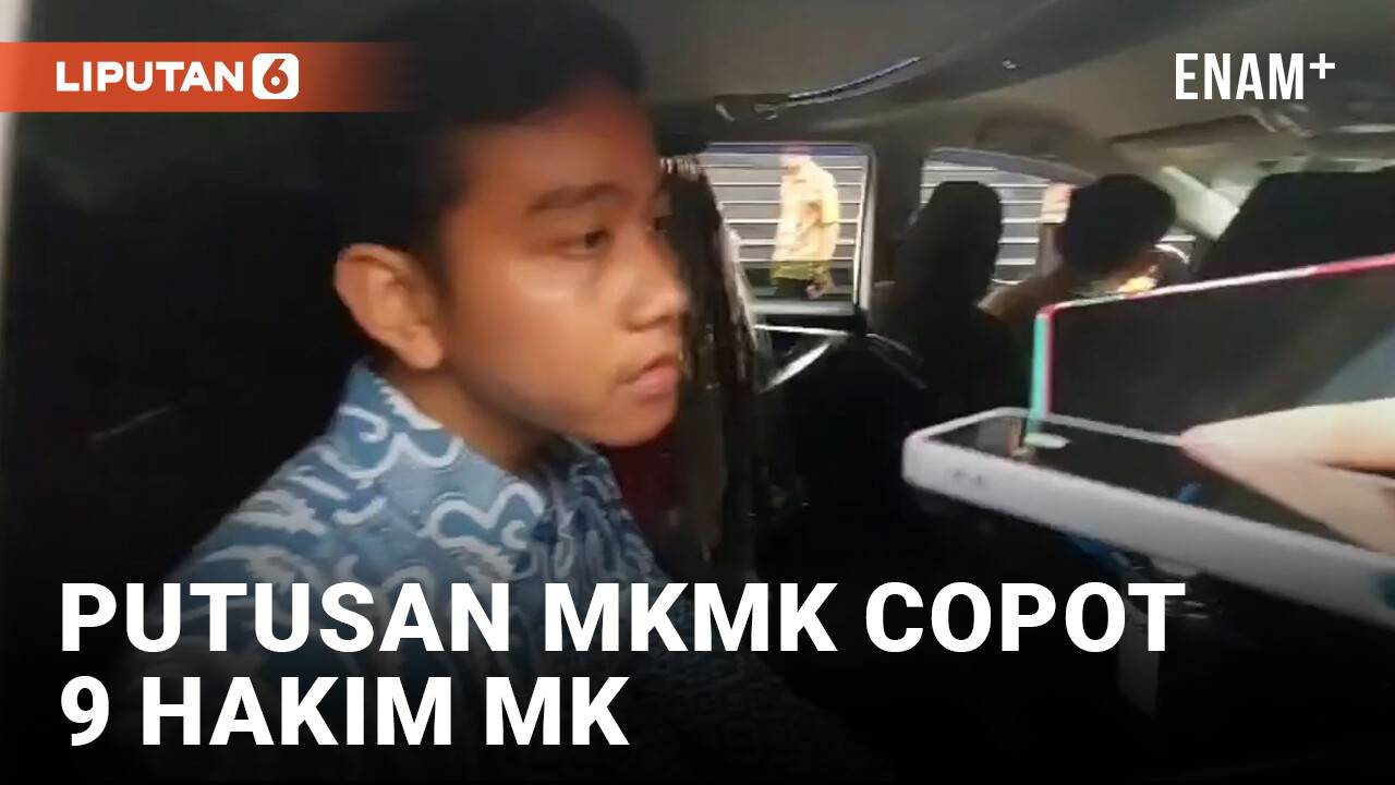 MKMK Putus 9 Hakim Karena Langgar Kode Etik, Gibran: Saya Ikut Aja - LiputanEnam | Vidio