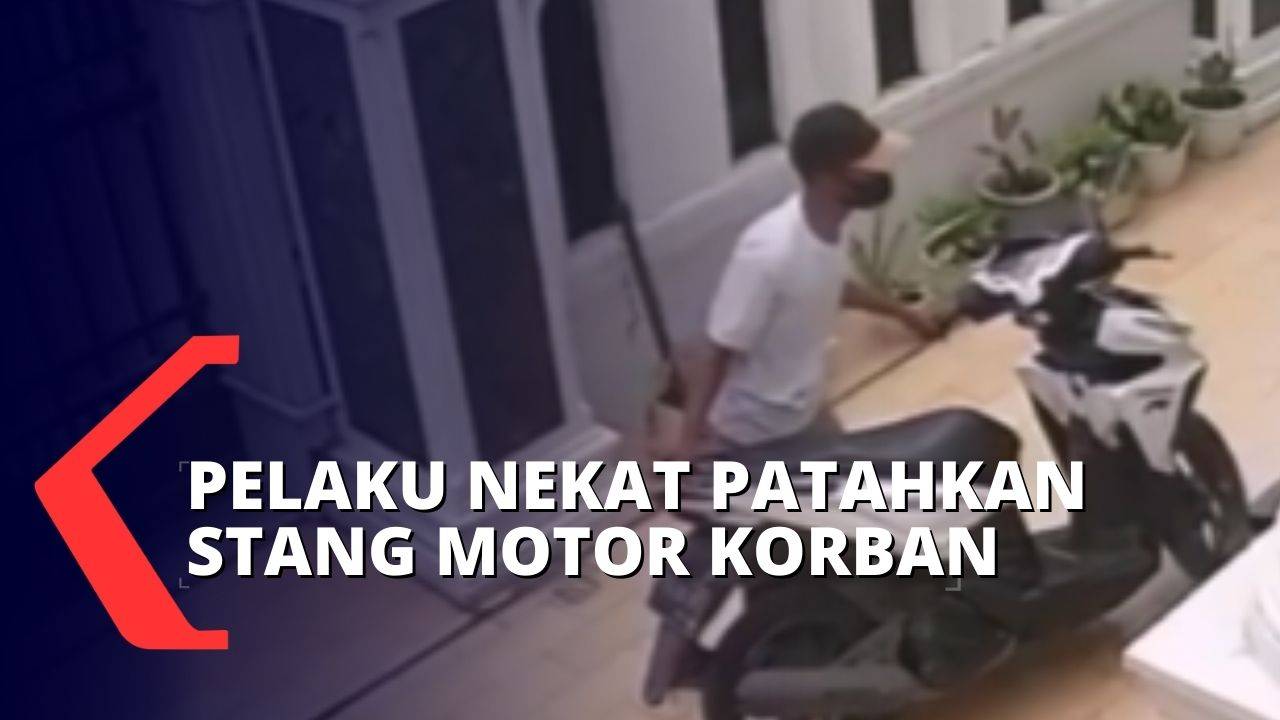 Aksi Curanmor Di Medan Terekam Cctv Pelaku Nekat Merusak Kunci Dan