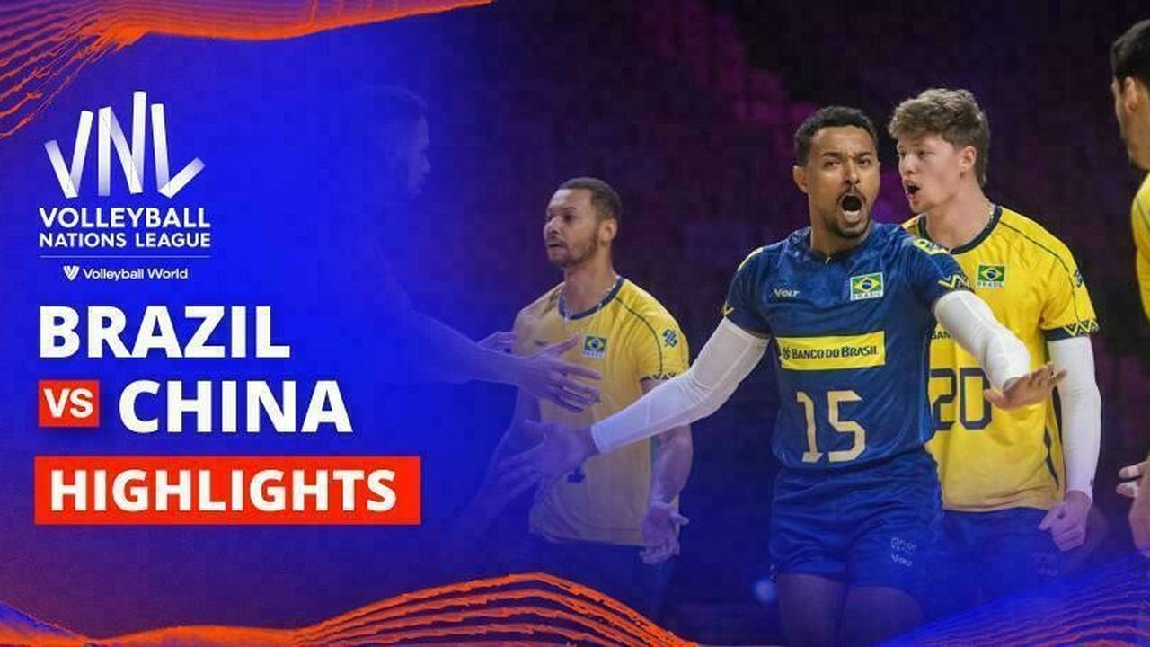 Men: Brazil vs China - Highlight | Volleyball Nations League 2025