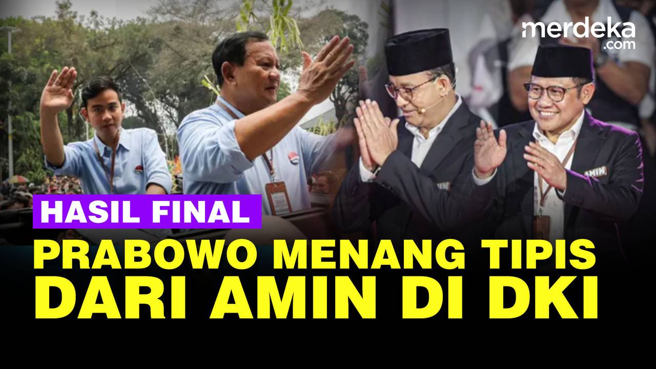 Hasil Final KPU: Prabowo-Gibran Menang Tipis dari AMIN di DKI Jakarta - merdeka | Vidio