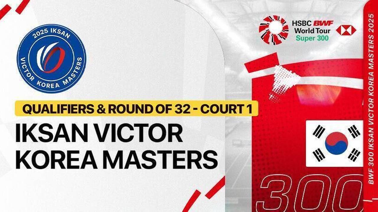 Wei Chun Wei/Po Chih Yang (TPE) vs Kang Min Hyuk/Ki Dong Ju (KOR) - Men's Doubles Round of 32 ...