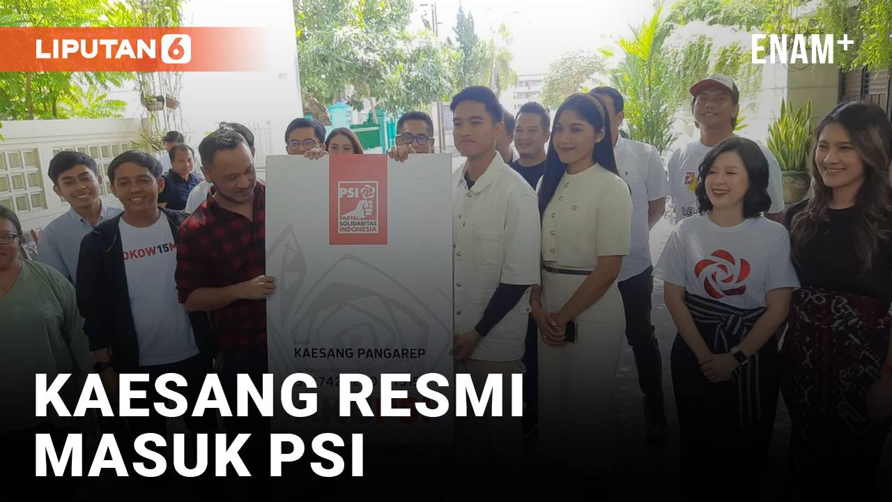 Kaesang Pangarep Resmi Jadi Anggota Partai Solidaritas Indonesia (PSI ...