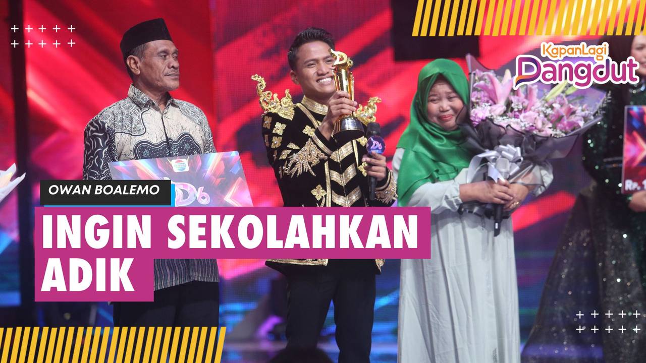 Keluar Sebagai Juara D'Academy 6, Owan Boalemo Ingin Menyekolahkan Adik