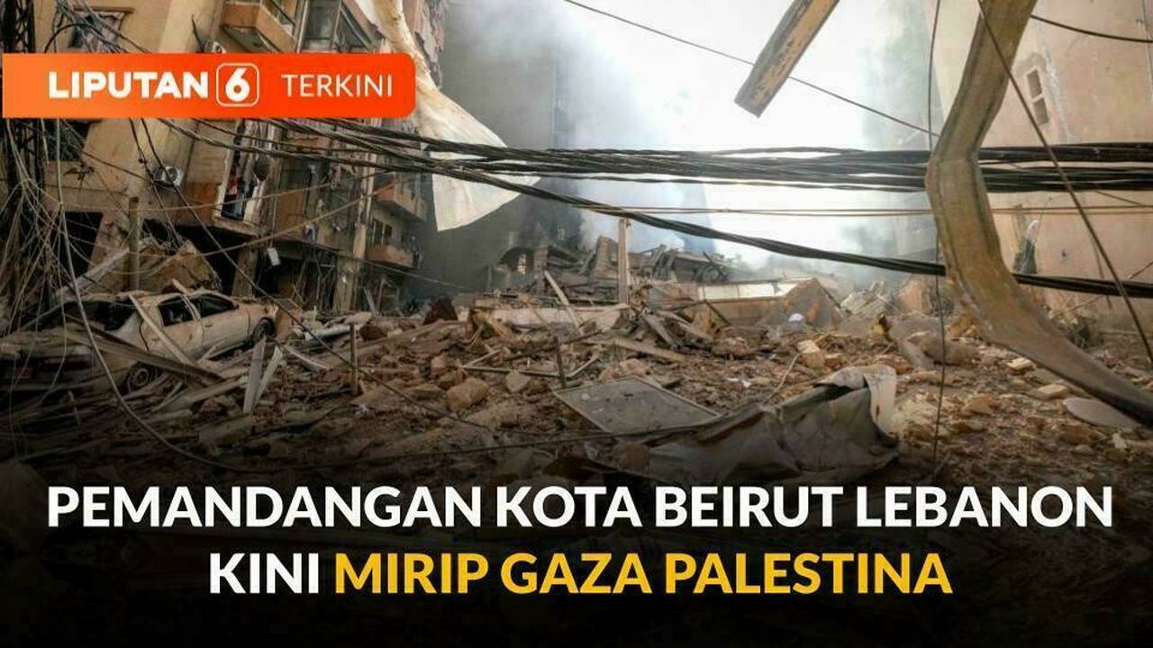 Potret Terkini Perang Timur Tengah, Sejumlah Bangunan di Beirut Selatan ...