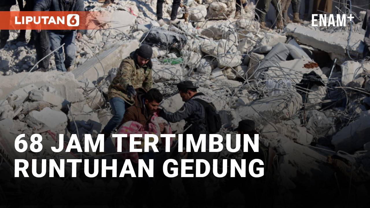 Tertimbun Selama 68 Jam, 2 Orang Anak Berhasil Diselamatkan Dari Runtuhan Gedung Gempa Turki ...