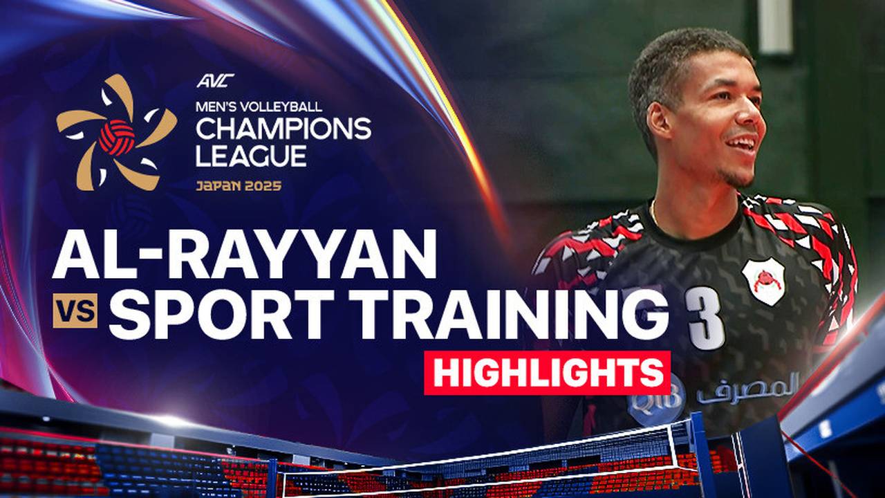 Al-Rayyan Sports Club vs Sport Training Center 3 - Highlights | AVC Men ...