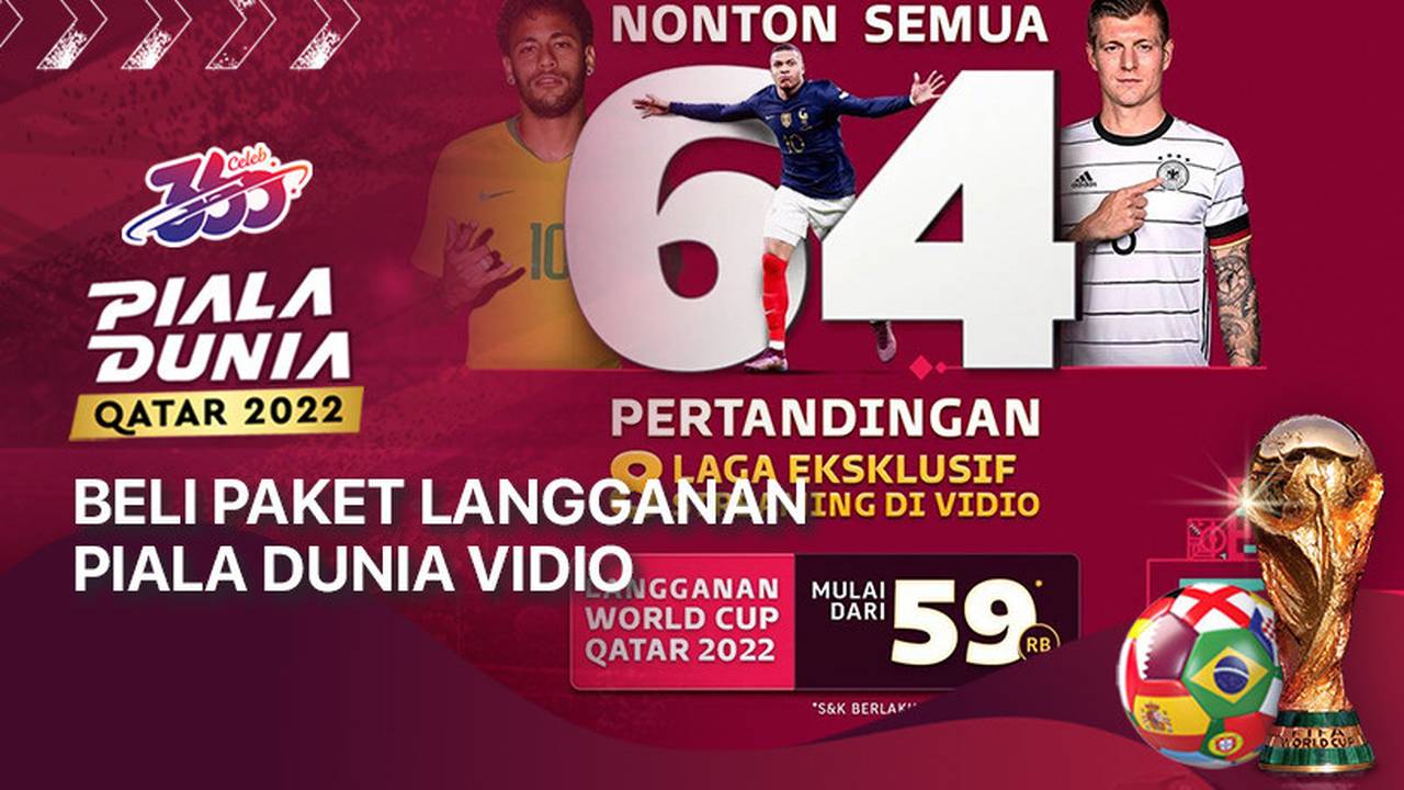 Dukung Tim Favoritmu! Jangan Takut Ketinggalan Piala Dunia di Vidio ...