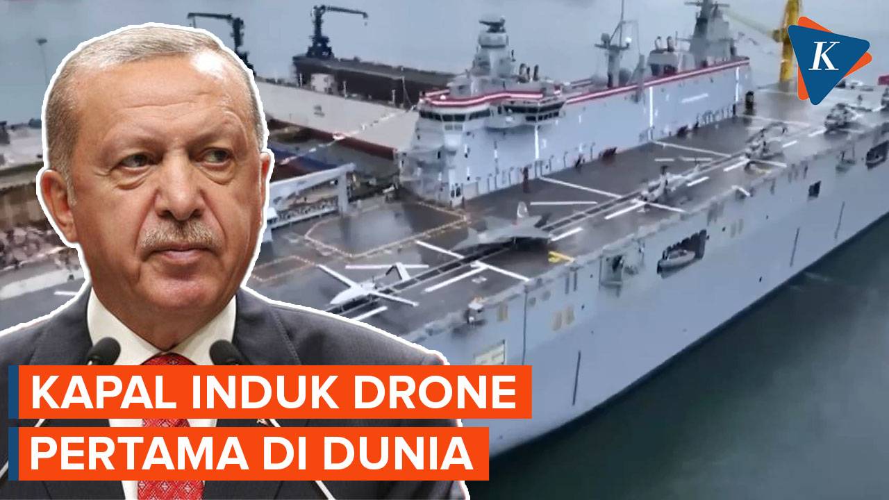 Turkiye Luncurkan Kapal Perang Drone Pertama di Dunia - Kompascom | Vidio
