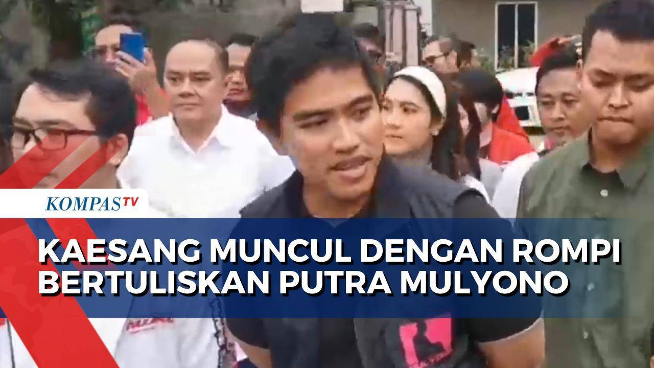 Kaesang Pakai Rompi Putra Mulyono saat Temu Warga di Tangerang - Kompas TV