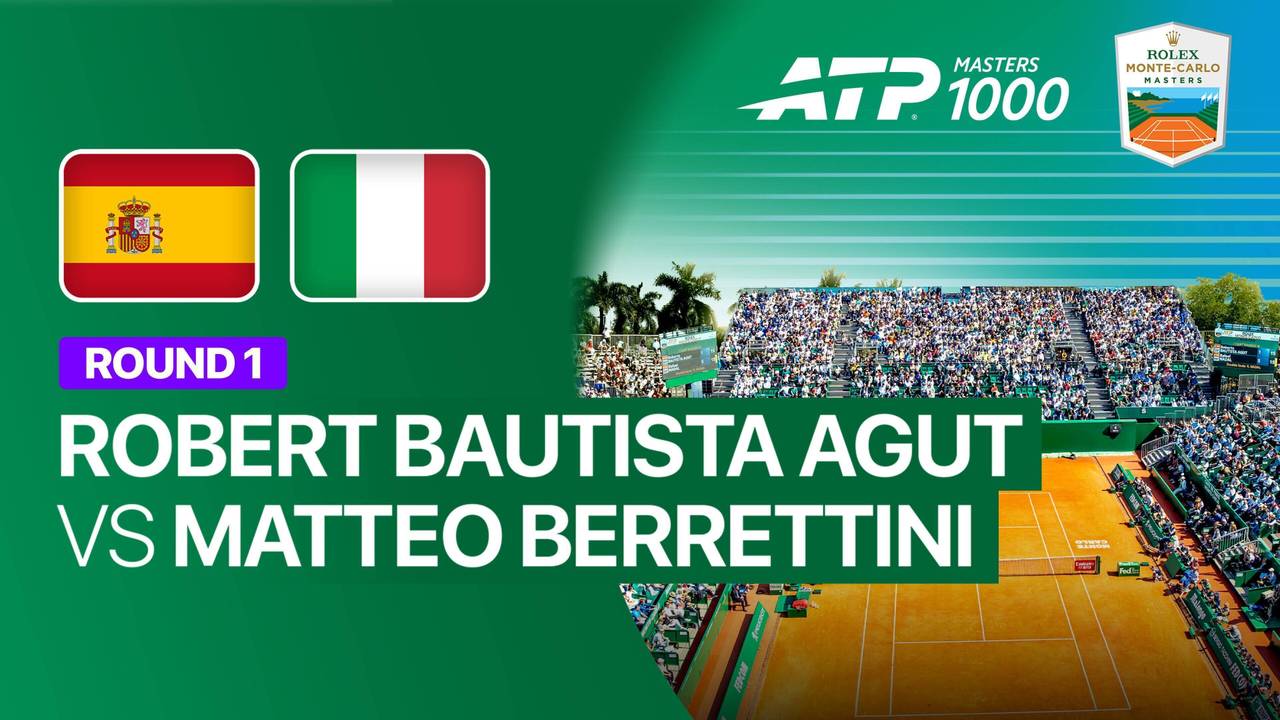 Robert Bautista Agut vs Matteo Berrettini - Round 1 | ATP 1000: Rolex ...