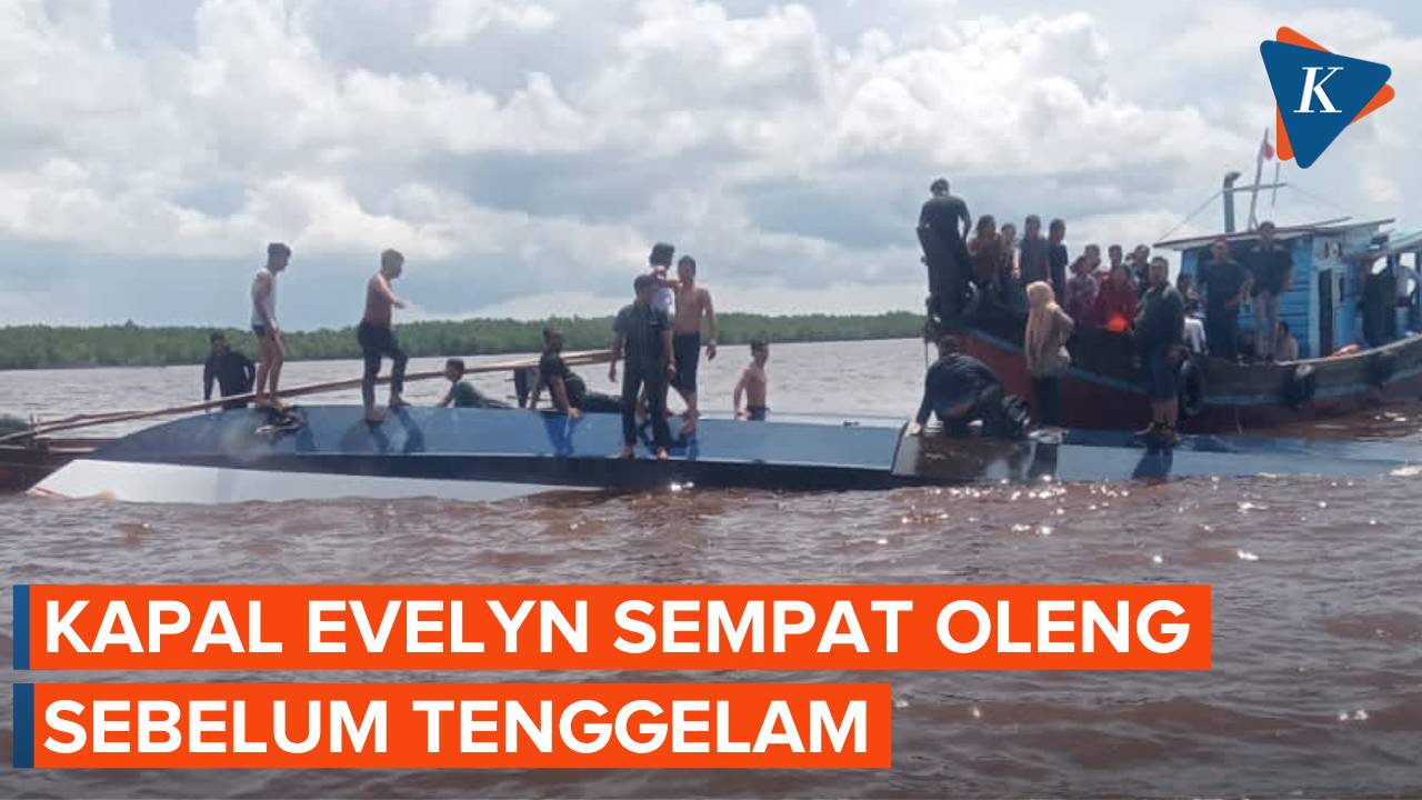 Kapal Evelyn Oleng Lalu Tenggelam di Perairan Indragiri Hilir - Kompascom