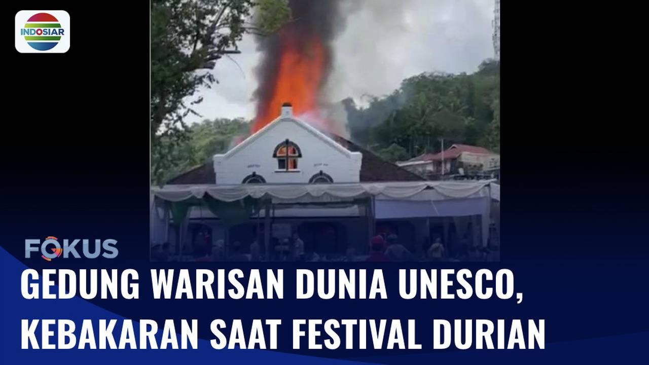 Gedung Pusat Kebudayaan Sawahlunto Terbakar Saat sedang Festival Durian ...