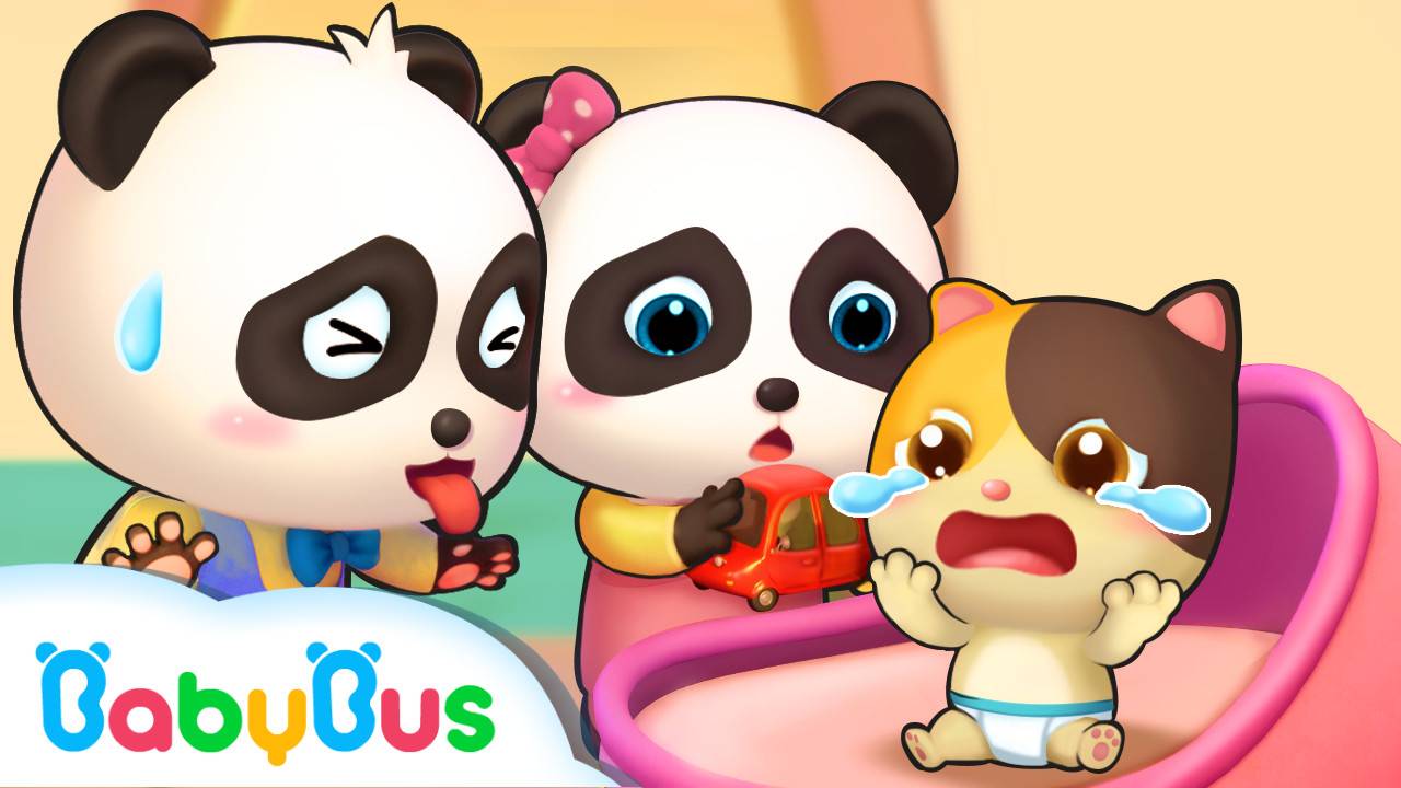 Baby Bus - Seri Lagu Pekerjaan | Merawat Bayi Kucing | Vidio