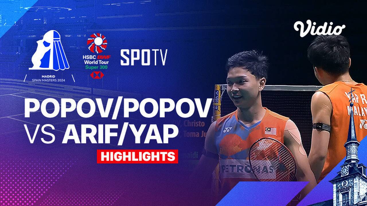 Men's Doubles: Christo Popov/Toma Junior Popov (FRA) vs Junaidi Arif ...