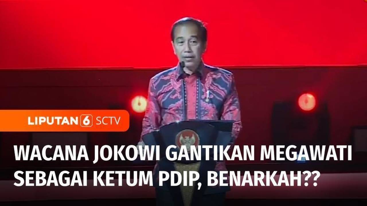 Tanggapi Isu, PDIP: Wacana Jokowi Gantikan Megawati jadi Ketum PDIP ...