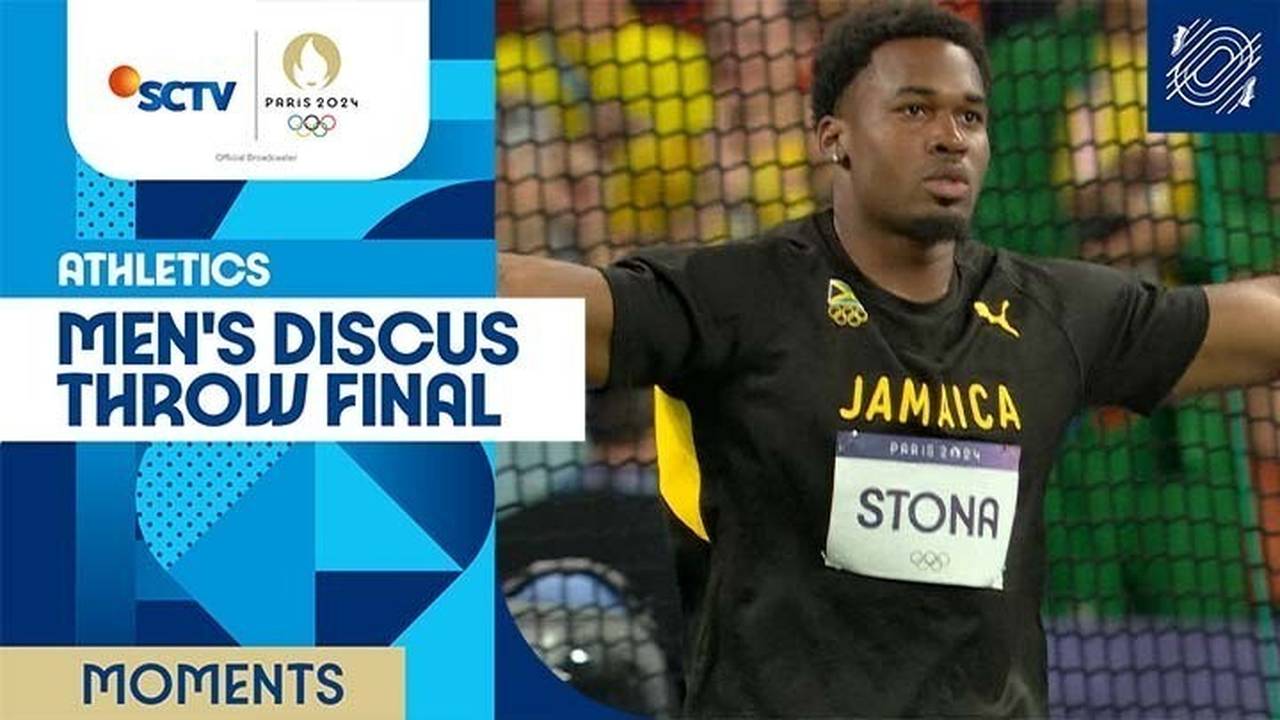 Roje Stona (JAM) Berhasil Meraih Medali Emas Men's Discus Throw ...