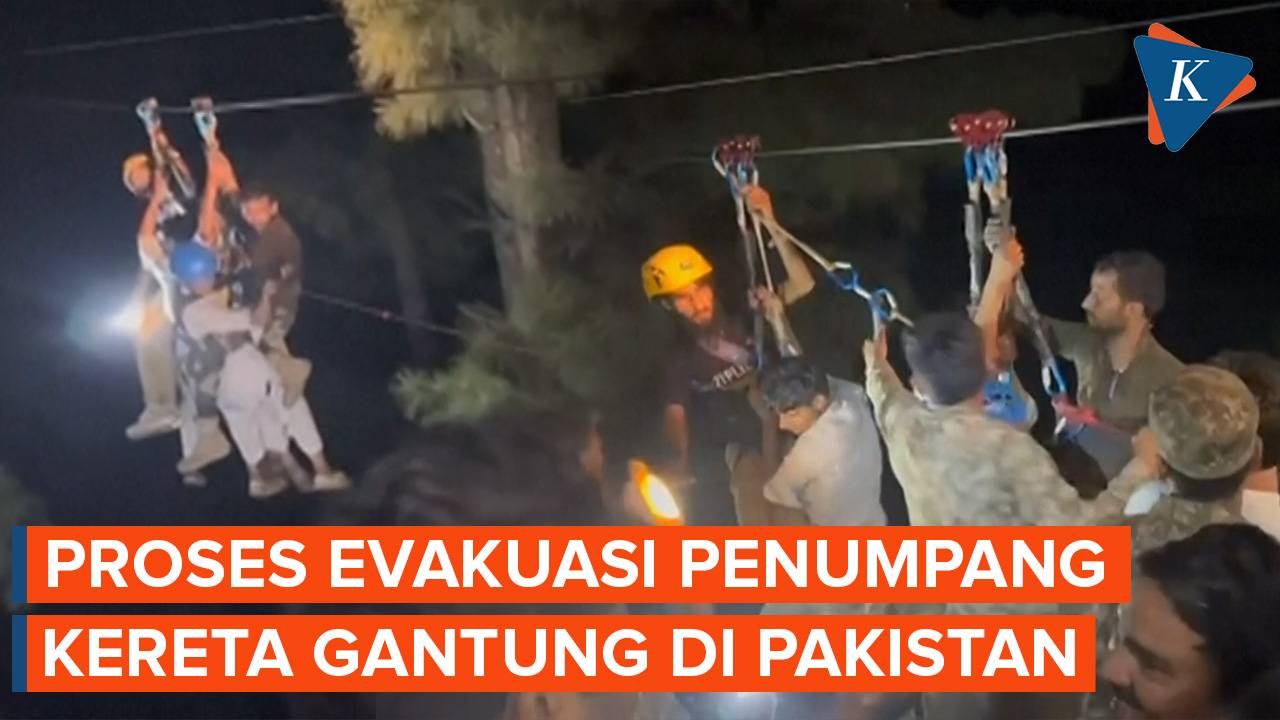 Dramatis! Detik-detik Penyelamatan 8 Orang Terjebak di Kereta Gantung ...